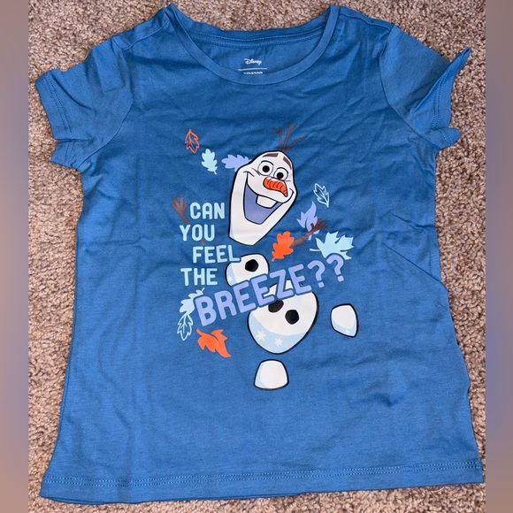 Disney | Shirts & Tops | Disney Blue Olaf Short Sleeve Tee | Poshmark